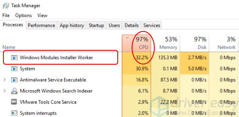 windows-modules-installer-worker-high-cpu-usage-in-windows-10 | Drivers.com