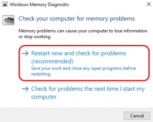 Fix Memory management error in Windows 10