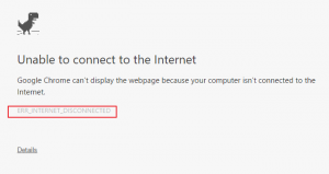 Solution to Err_Internet_disconnected error in Windows | Drivers.com
